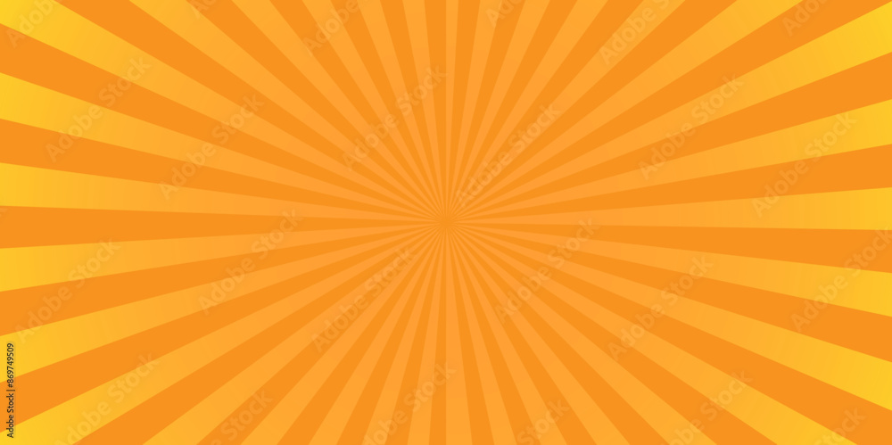 Vector Abstract orange sun rays and sunburst backdrop background ...