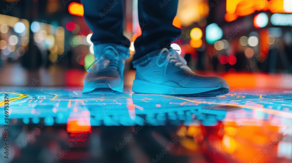 Augmented reality sidewalks display interactive maps and local ...