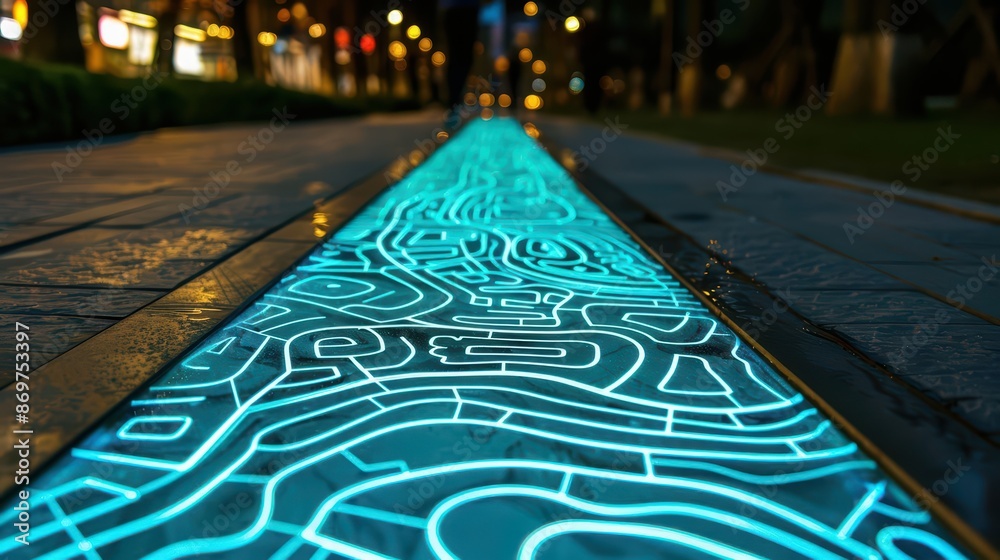 Augmented reality sidewalks display interactive maps and local ...
