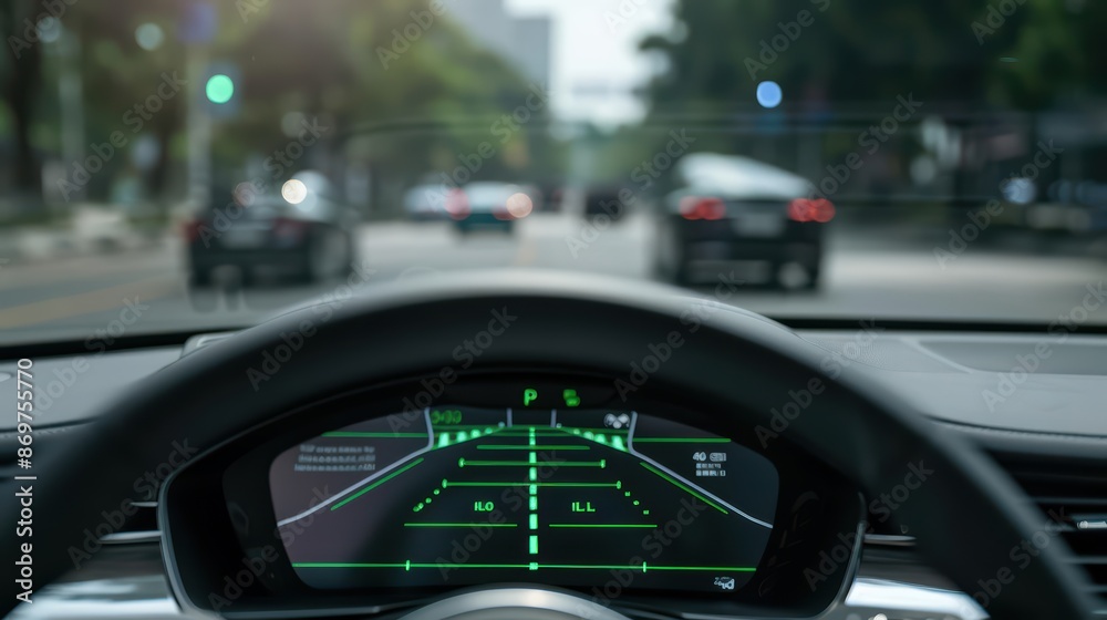 Cars equipped with augmented reality windshields that project realtime ...