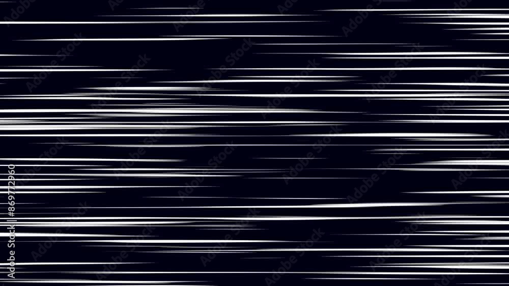 Abstract motion background featuring horizontal lines in black and ...