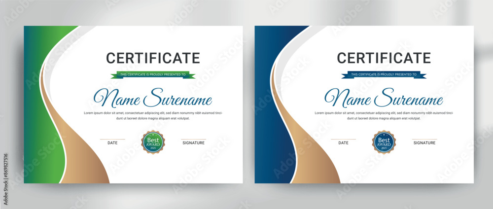 certificate border, completion template certificate design, Modern ...