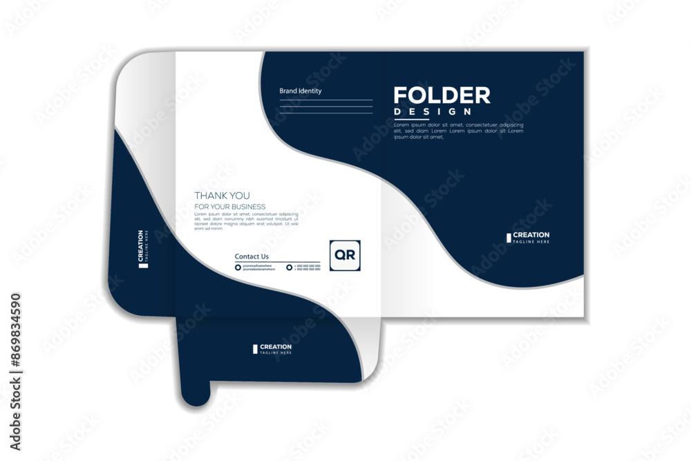 abstract layout and concept, creative folder template, modern cover ...