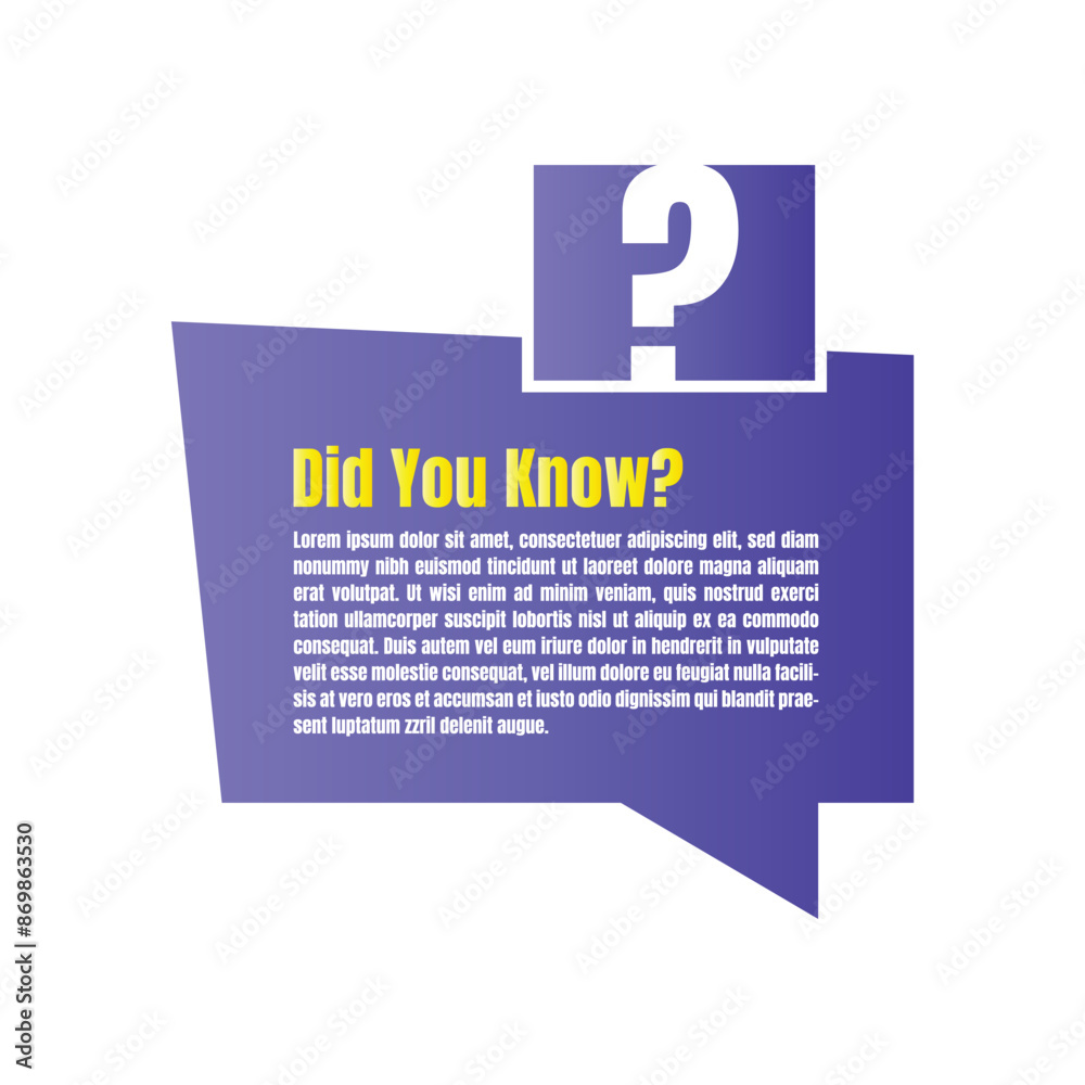 Did you know fun fact pop up answer design with copy space, Do you know ...