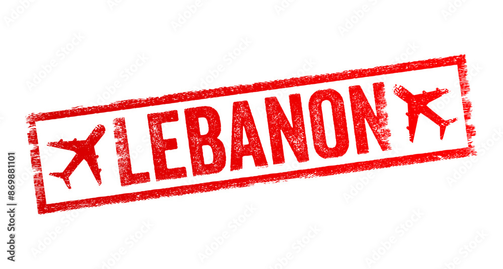 Lebanon - is a country in the Levant region of West Asia, text emblem ...