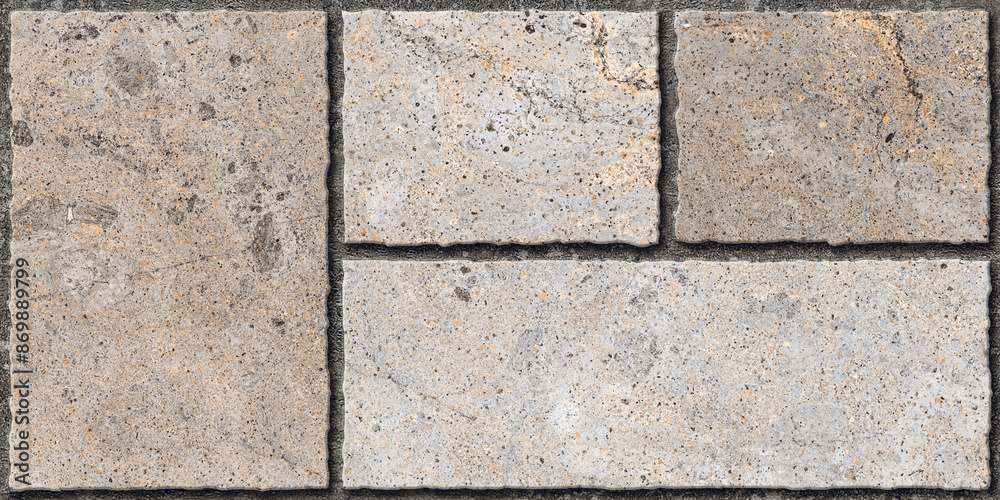 grouted carved stones, interior exterior tile concept, natural stone ...