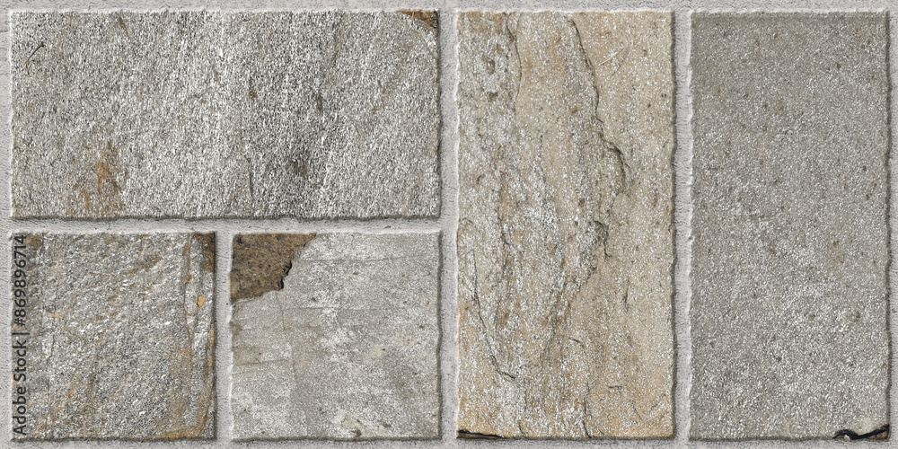 interior exterior tile concept, natural stone wall background, parking ...