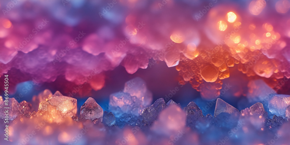 Complex crystal formations in different colors that form a dazzling ...