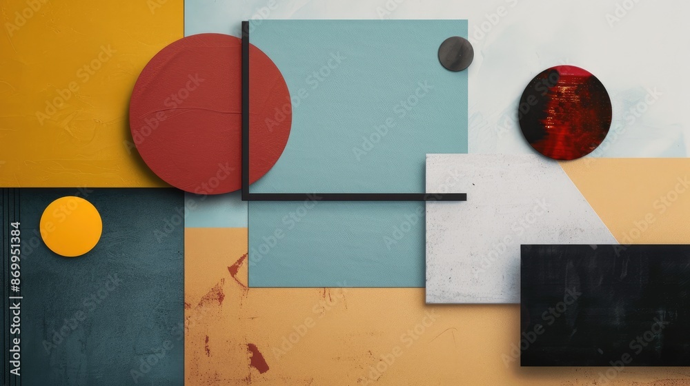 Captivating collage, visual trends with minimalist design, a sleek and ...