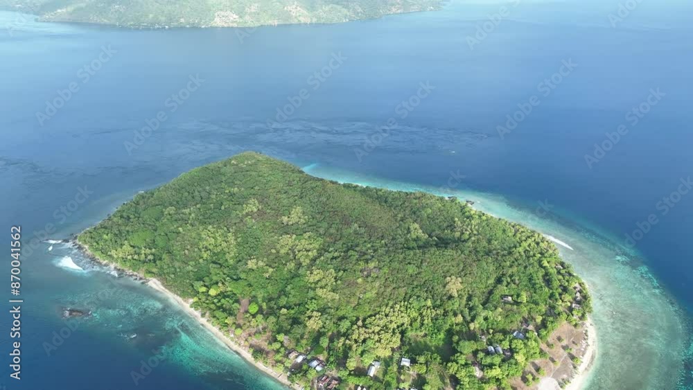 Scenic islands are found in the Pantar Strait off of Alor, Indonesia ...