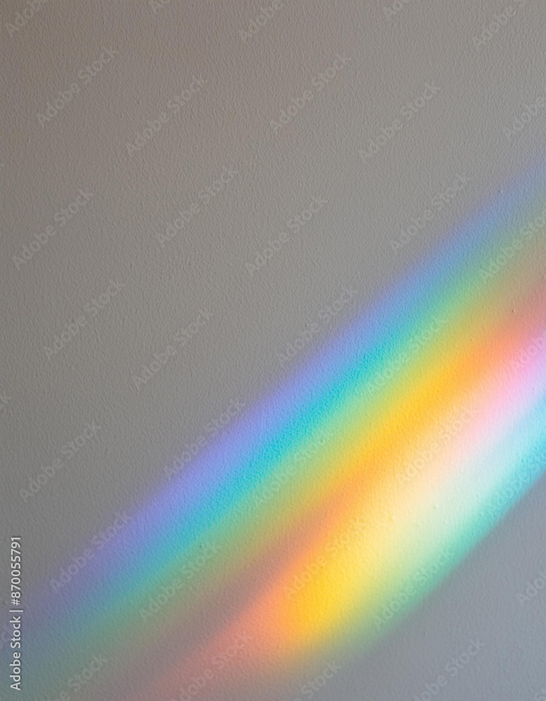 Blurred rainbow light refraction texture overlay effect for photo and ...