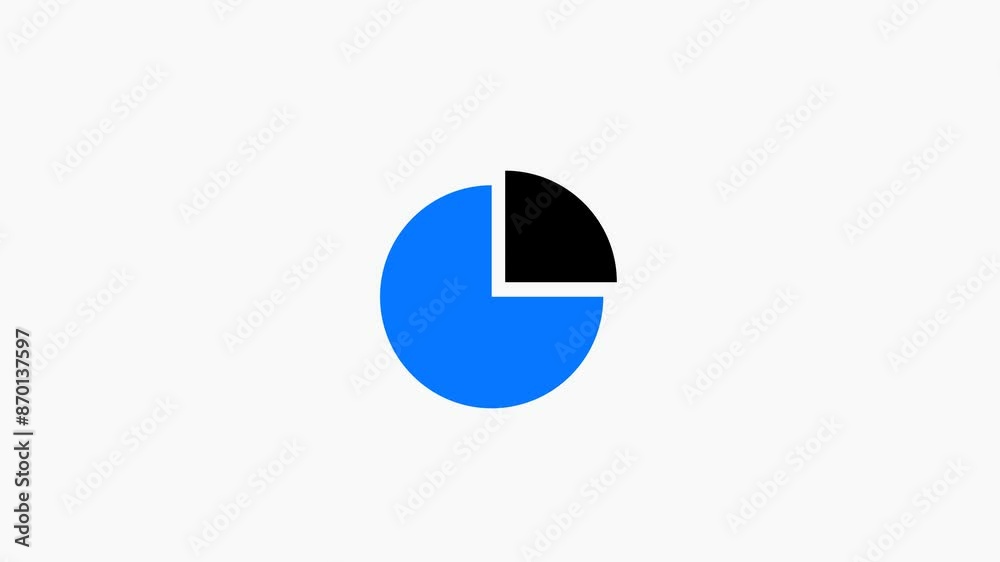 Pie chart animation motion graphic, chart animation, percentage chart ...