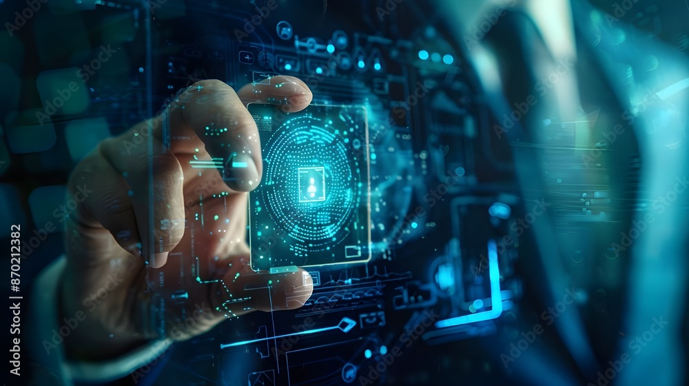 Digital ID concept or digital identity. utilizing digital ...