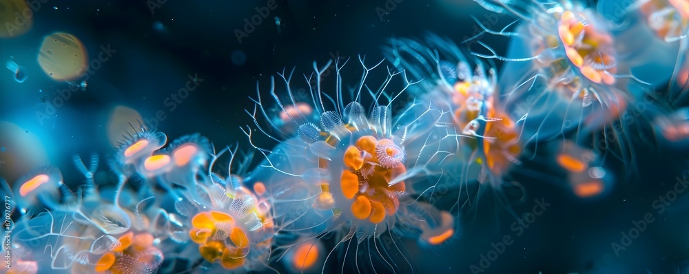 Microscopic Plankton The Foundational Elements of the Marine Food Chain ...