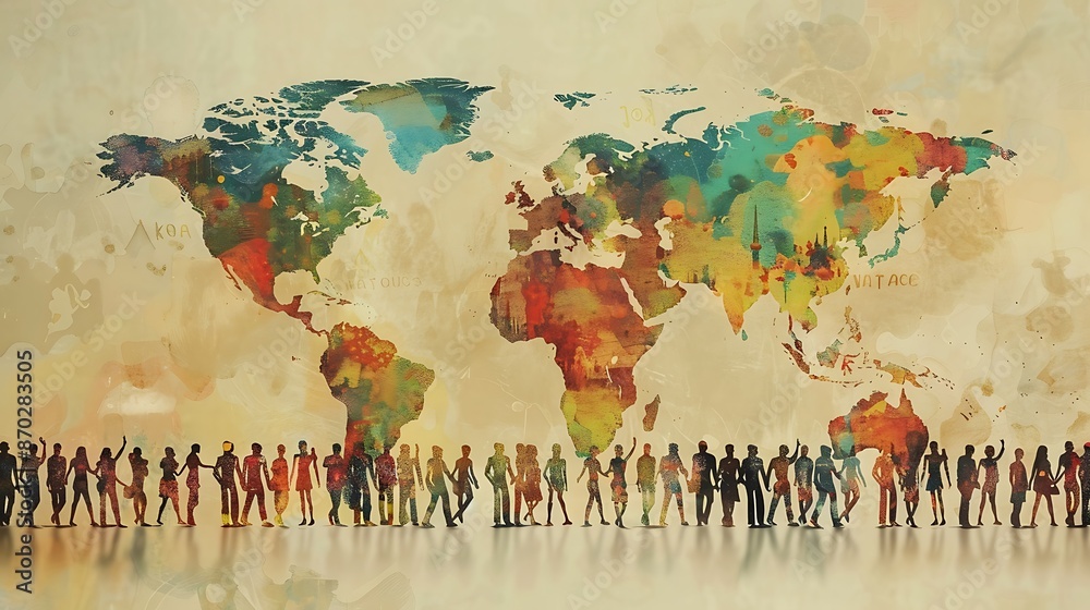World Population Day Template: Design a global-themed background for ...