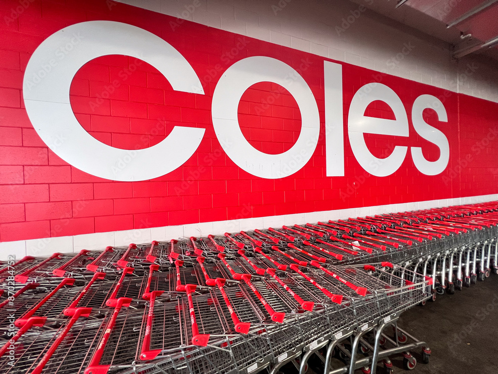Coles supermarket shopping carts..Australian Supermarkets are on the ...