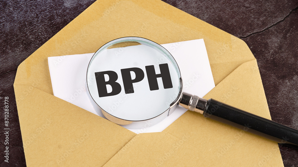 BPH Benign Prostatic Hyperplasia symbol. Medical and BPH concept. BPH ...