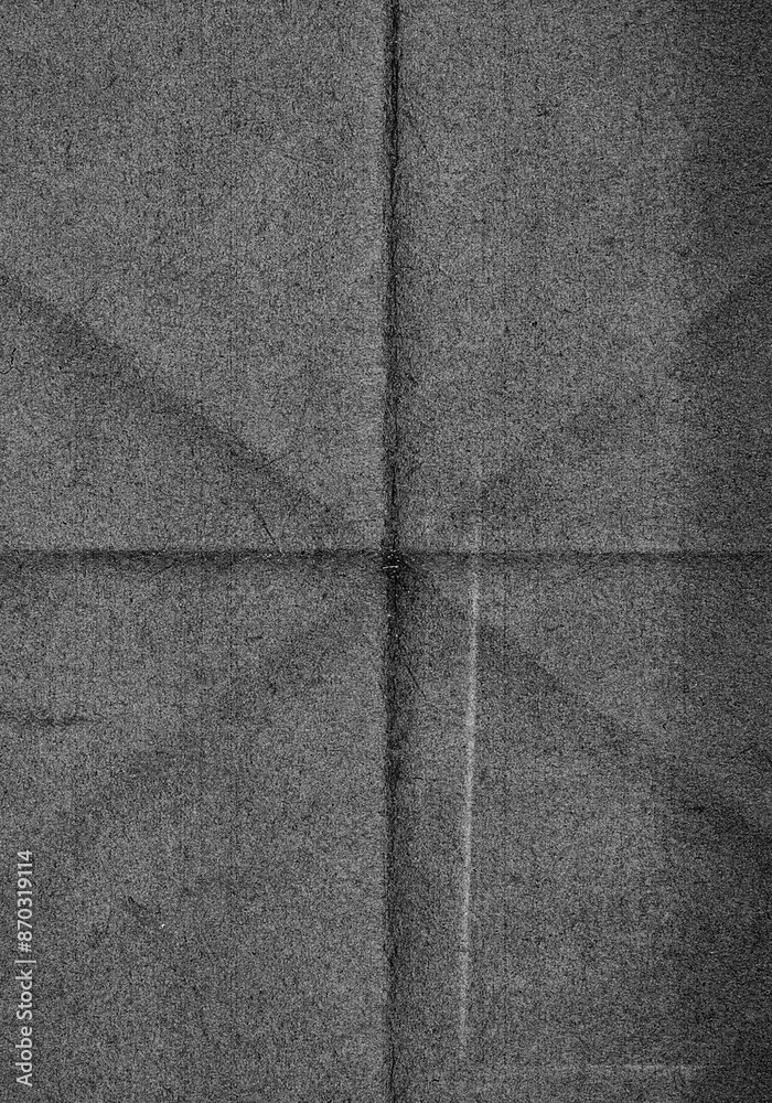 grey Damaged Paper texture, a4 size, folded, Rough Grunge Shabby ...