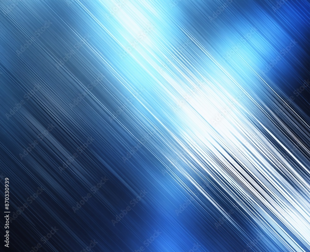 Brushed metallic blue and silver texture background with diagonal lines ...