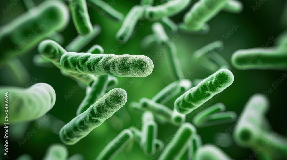 Bacteria transmission, airborne pathogens, microscopic detail, health ...