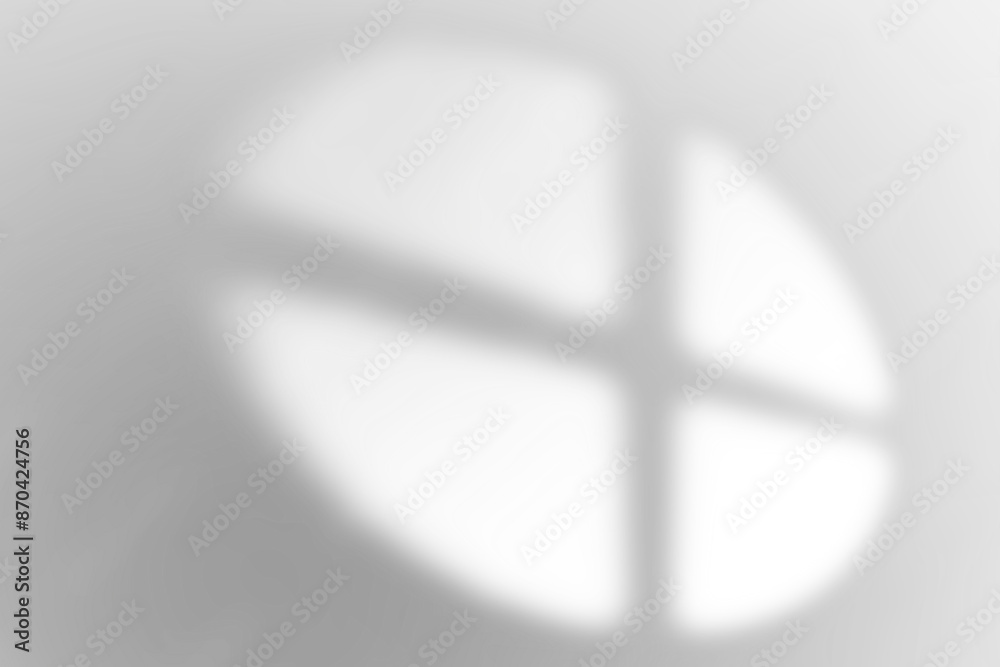 Shadow from light window. Window shadow effect. Reflect sun beams on ...