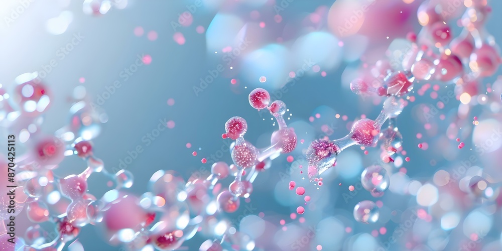 Enzyme breaking down substrate visualized. Concept Enzyme Reaction ...