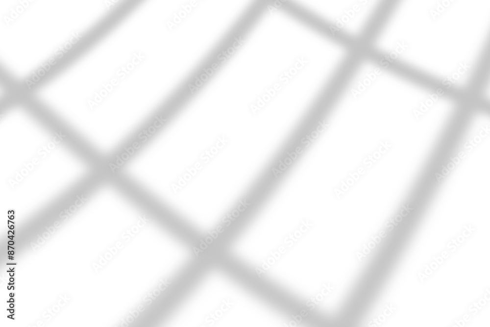 Shadow from light window. Window shadow effect. Reflect sun beams on ...