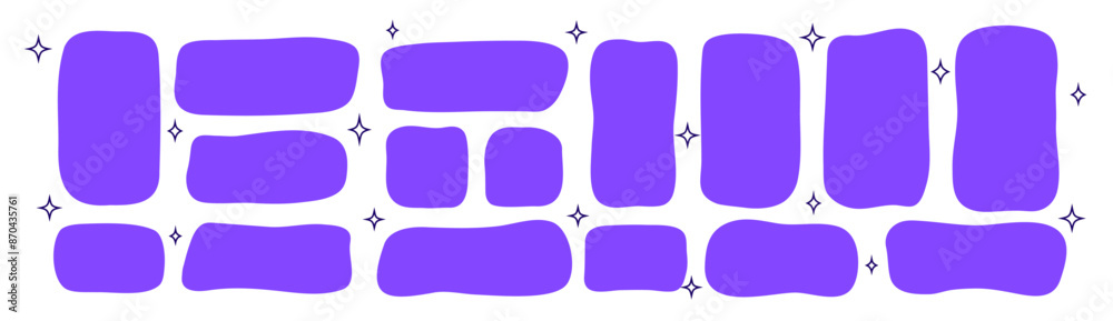 Big set of frames for text . Doodle. Hand drawn style. Minimalist ...