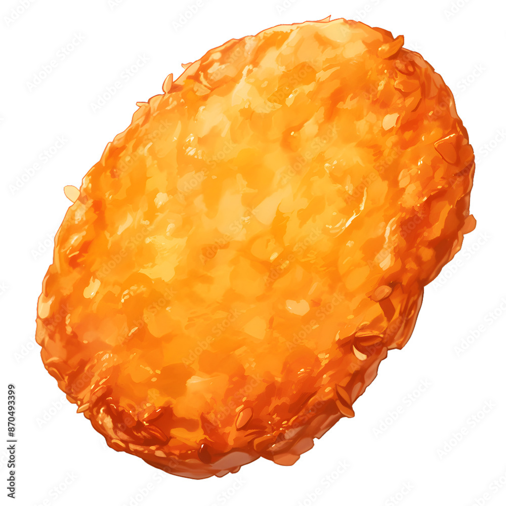 floating Hash brown, PNG image Stock Photo | Adobe Stock