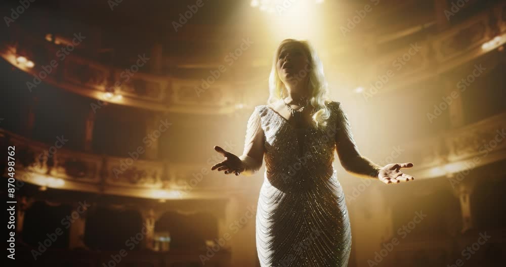Talented Female Opera Performer Enchants the Audience With Her Powerful ...