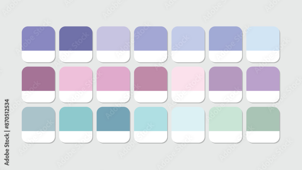 dreamy road Color Guide Palette with Color Names. Example of dreamy ...