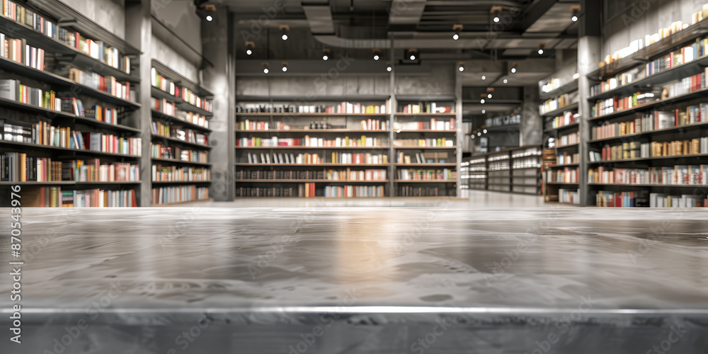 book store bookstore bookshop luxury empty table top for book mockup ...
