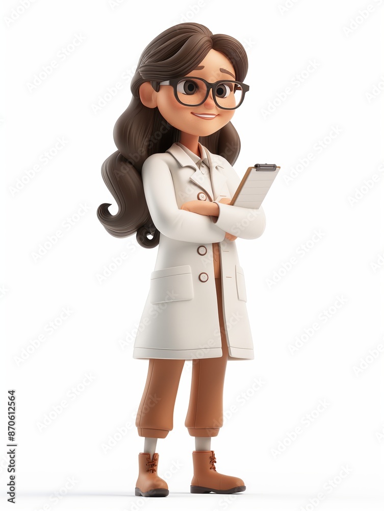 Data Scientist female wearing data scientist uniform, Full body ...