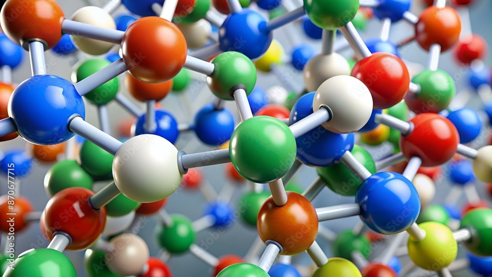potassium nitrate molecular structure, fertilizers, ball and stick 3d ...