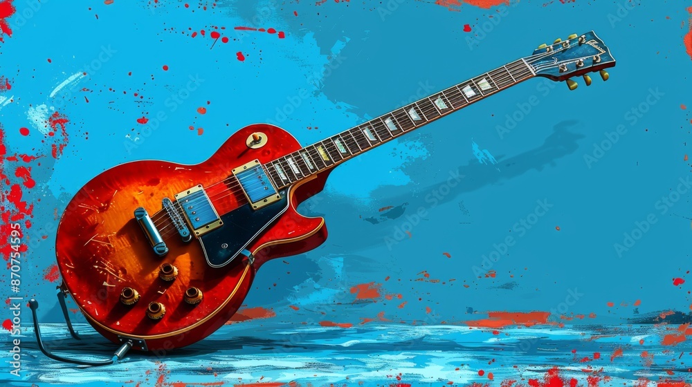 Create a vibrant and energetic logo for a music festival, featuring ...