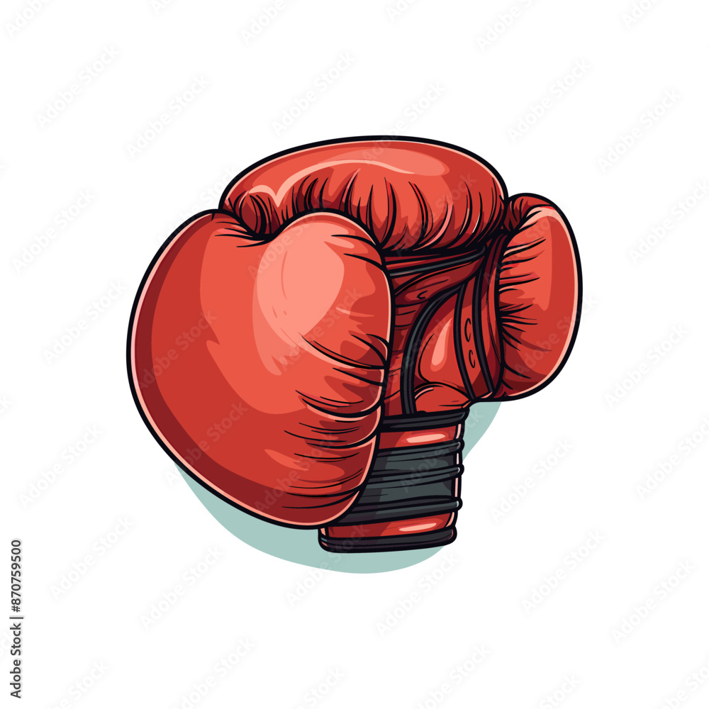 boxing glove, 2D, icon, png, red, punch, So that the back of your hand ...