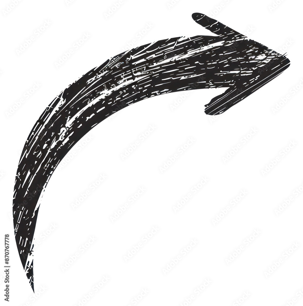 PNG Curved dashed arrow line drawing illustrated electronics Stock ...