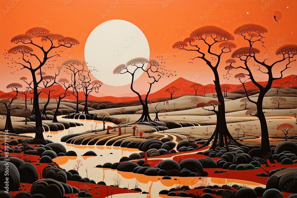 sky, clouds, nature, landscape, fire, lake, cloud, water, smoke, tree ...