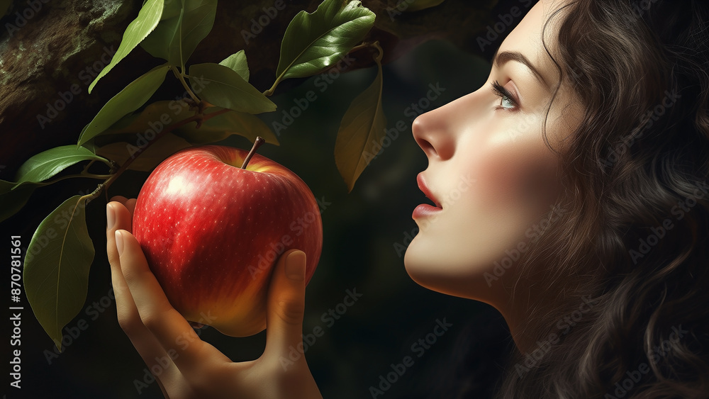 In the Bible, Eve, tempted by the snake, succumbed to sin by eating the forbidden fruit, an ...