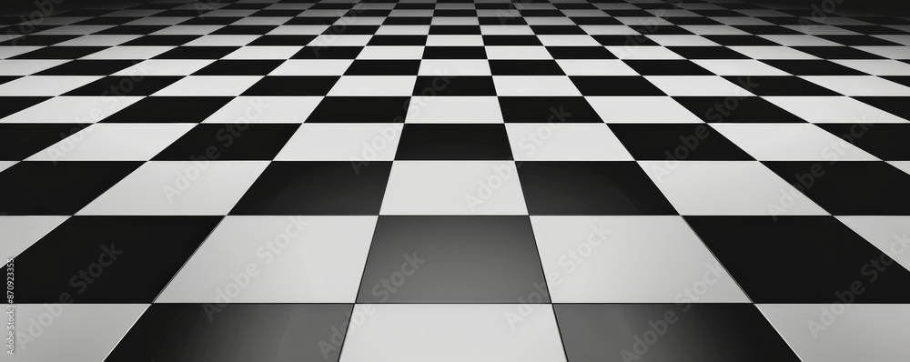 A black and white mosaic pixel background with a checkerboard pattern ...