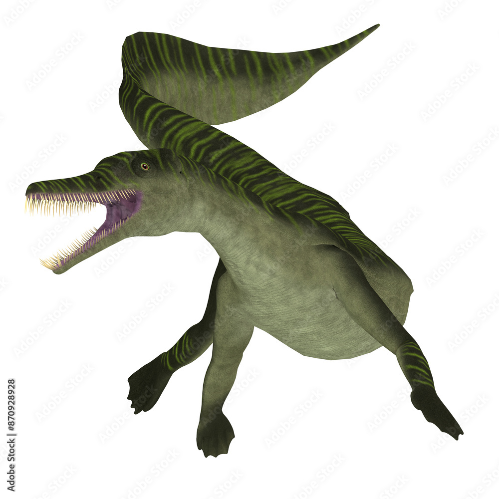 Mesosaurus Sea Reptile - Mesosaurus was a carnivorous marine reptile ...