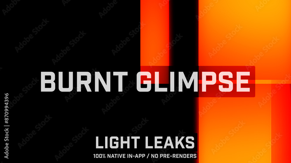 Burnt Glimpse Organic Light Leaks Motion Overlays Stock Template ...