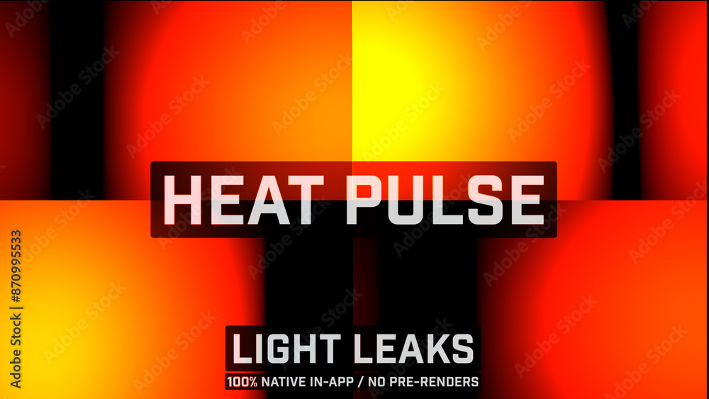 Heat Pulse Organic Light Leaks Motion Overlays Stock Template | Adobe Stock
