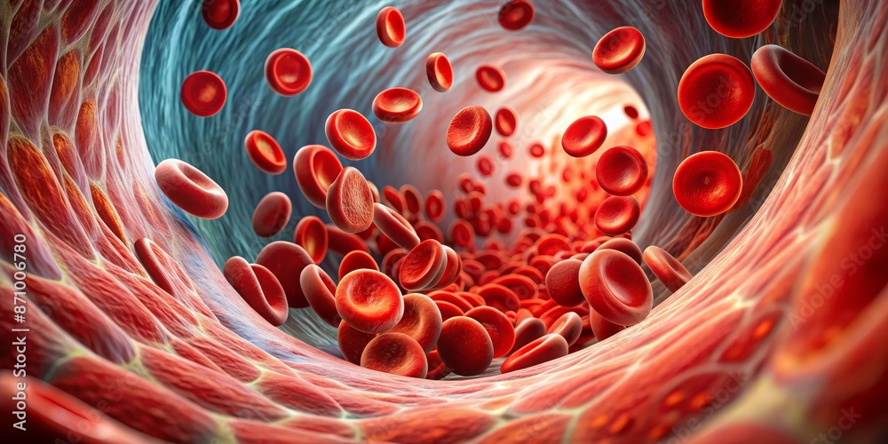 Artery blood flow obstruction caused by a blood clot (thrombus ...