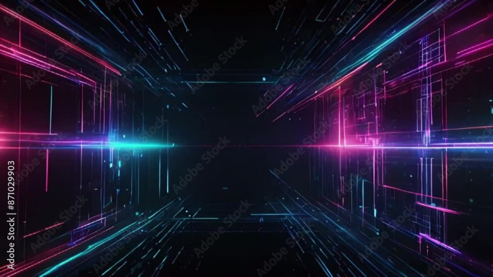 Futuristic HUD video frame Digital technology plexus lines background ...