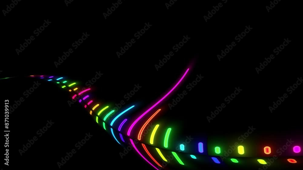 Digital Sound Visualizer Animated, Sound Wave Equalizer Animation Audio ...