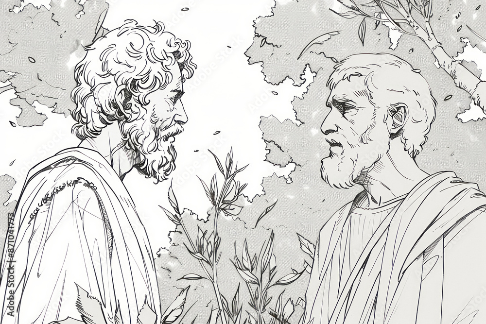 Bible passage Jacob deceiving his blind father, Isaac, to receive the ...