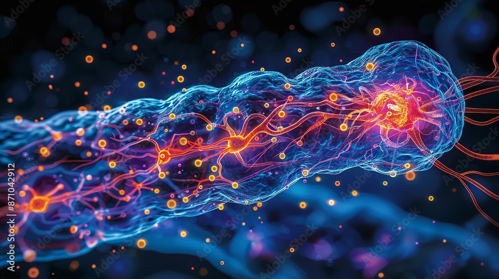 Schematic illustration of neurotransmitter function at synapses in the ...