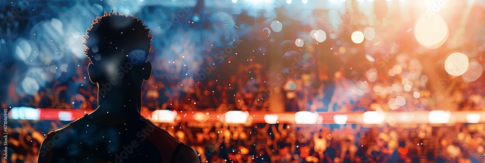 Captivating championship ceremony with award trophy symbolizing glory ...