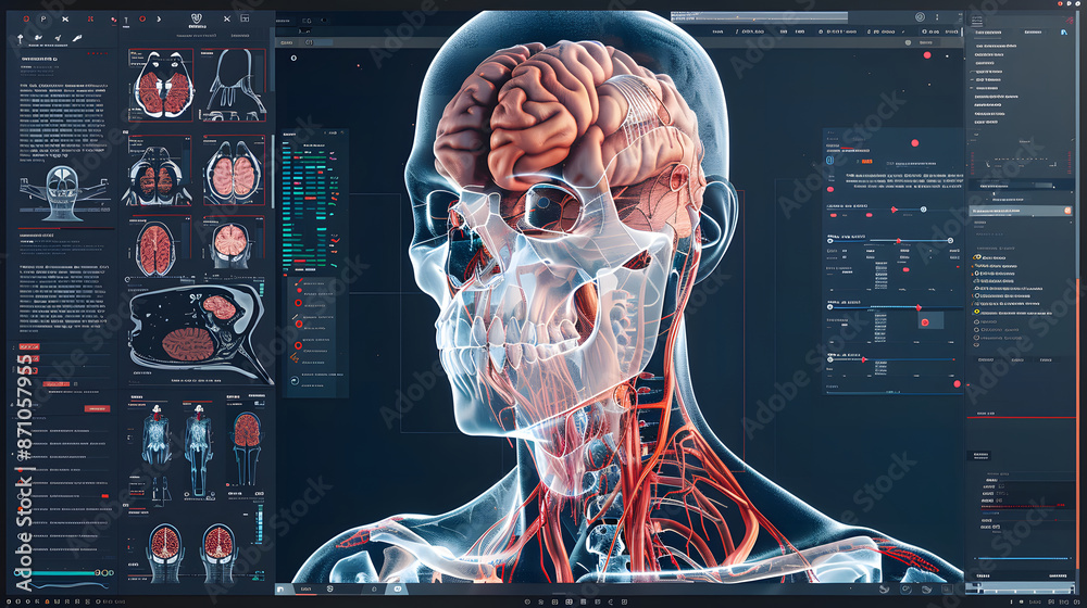 Developing AI tools for anatomical research AI anatomy front view ...